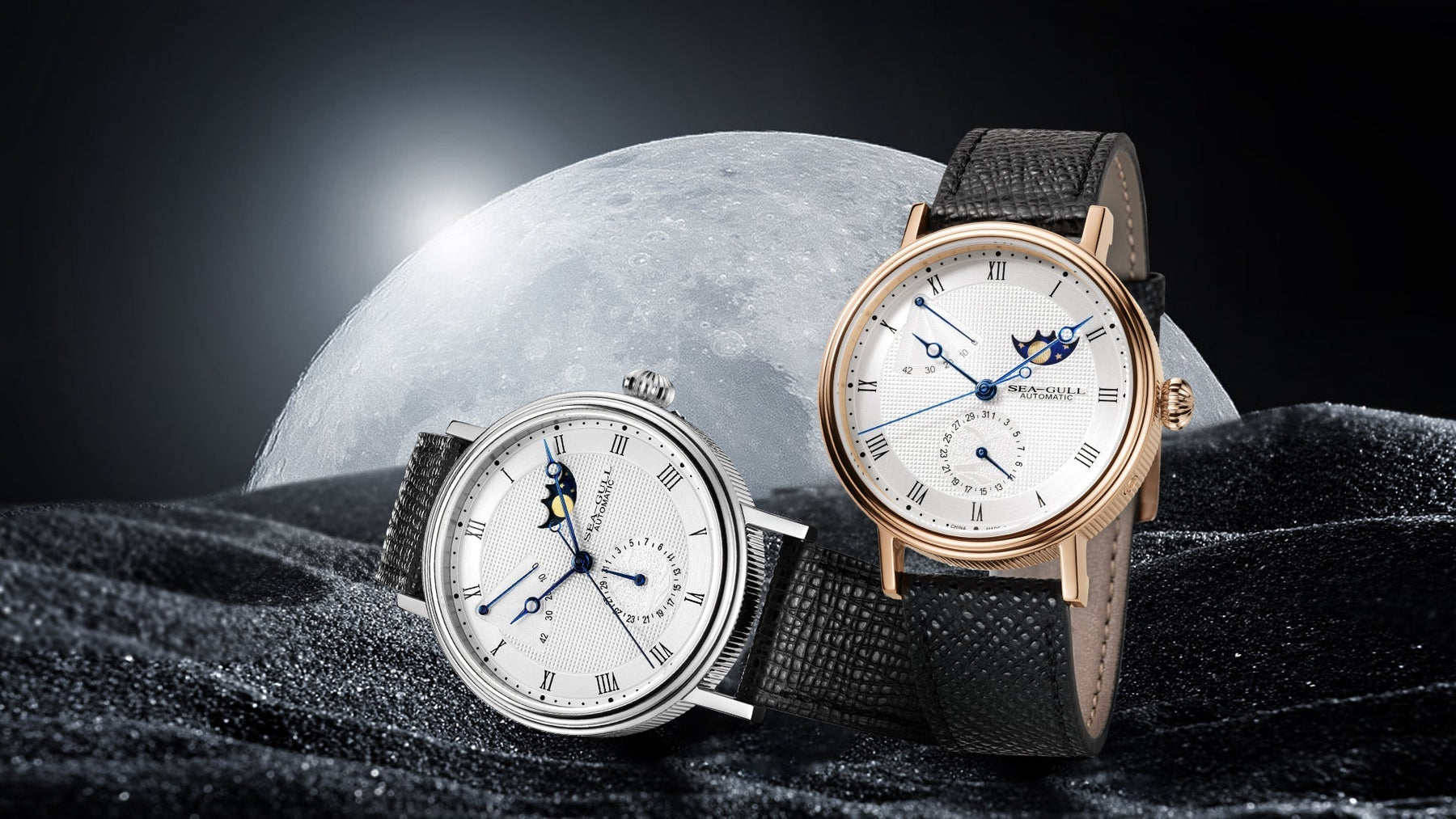 Sea-Gull 6092: Moonphase Automatic Watch Under $400