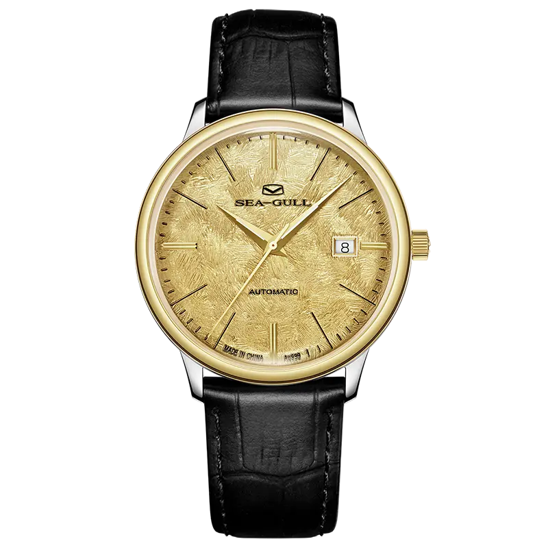 Sea-Gull 18K Gold-Plated Business Couple Watches | Calendar 42mm/36mm