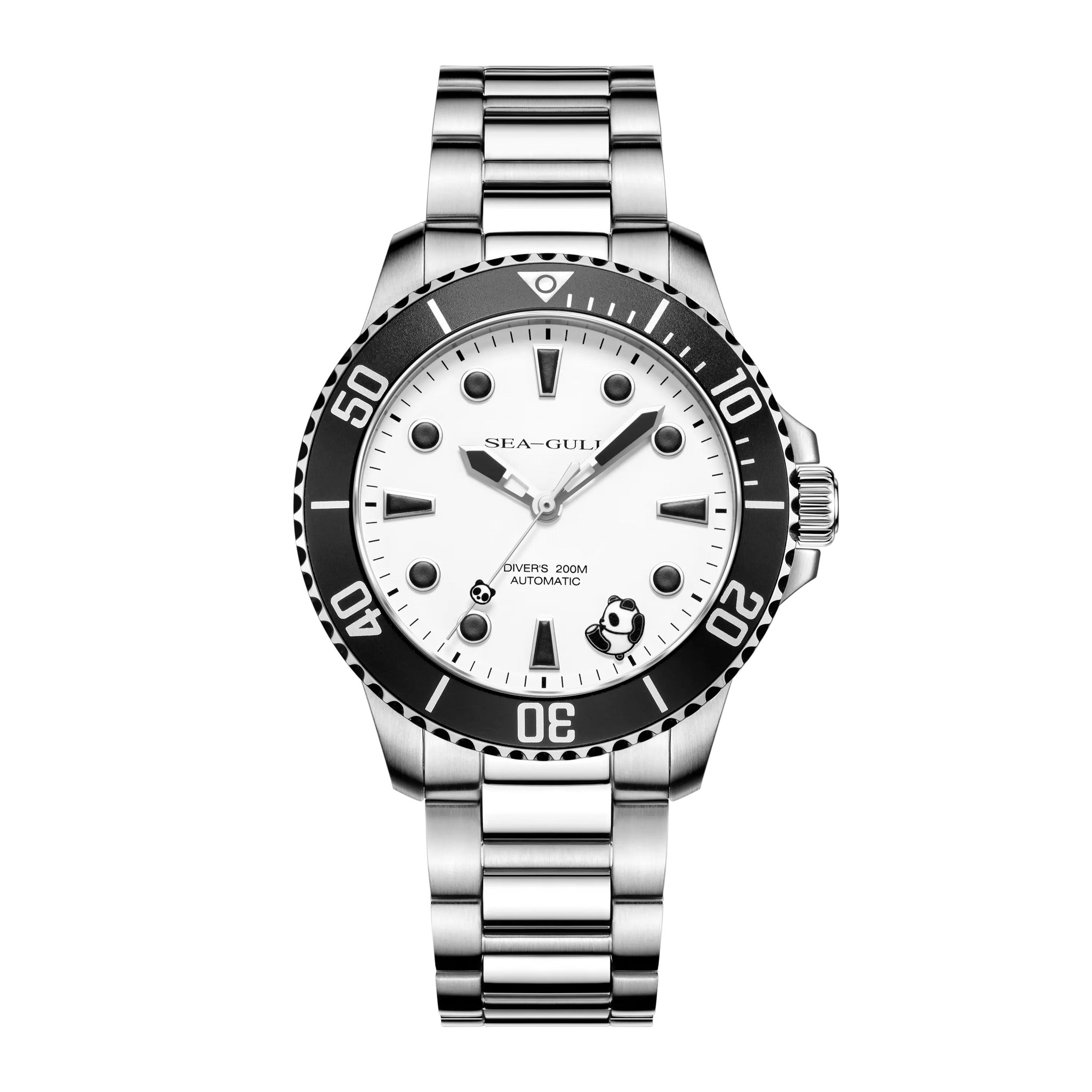 Seagull Diving Series Rolling Panda Fashion Men's Luminous Watch 6203